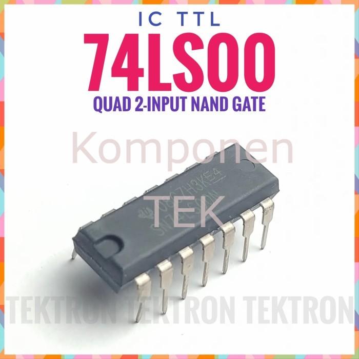 Jual IC TTL 74LS00 7400 Quad 2 Input NAND Gate Texas ST National ...