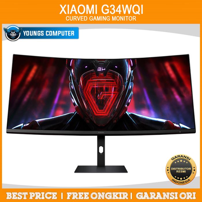 Promo LED Xiaomi G34WQi 34" Curved Gaming Monitor WQHD 180Hz 1ms ...