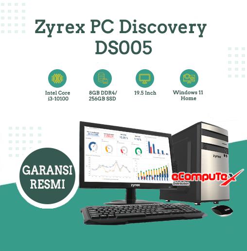 Jual ZYREX DESKTOP PC DISCOVERY DS005 - i3-10100 8GB 256GB - TKDN RESMI - Kota Makassar ...