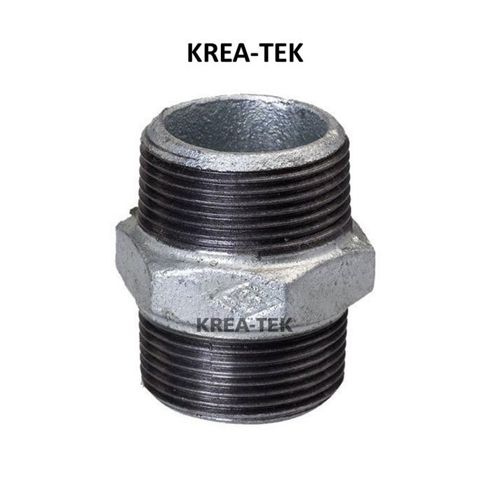 Jual 2” Double nipple Galvanis (Drat) -2 inch Niple Nepel nipel Besi ...