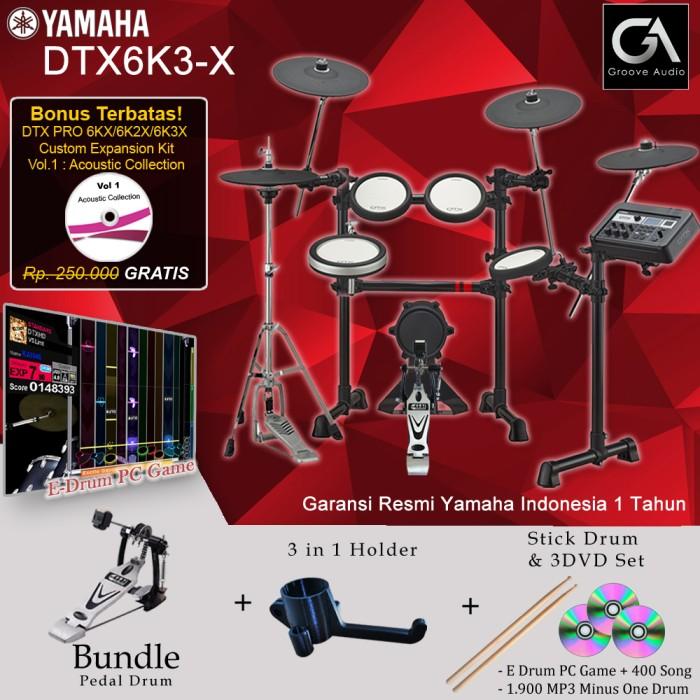 Jual Drum Elektrik Yamaha DTX6K3-X + Pedal/ DTX6K3X / DTX 6K3X / 6K3 ...
