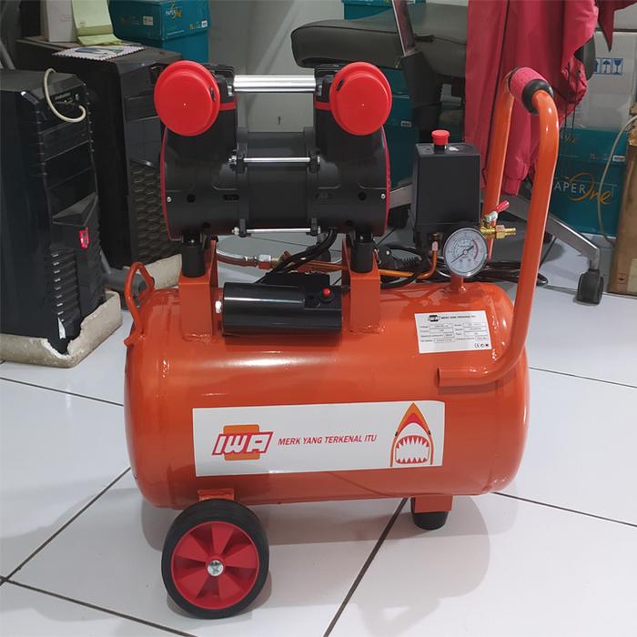 Jual IWA Mesin Kompresor Compressor Angin Silent Oilless Compressor ...