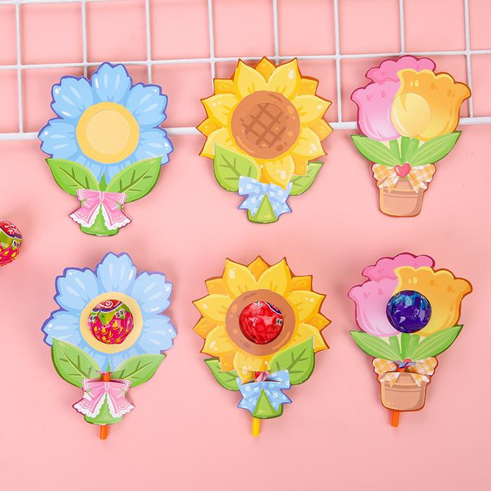 Jual 6PC GREETING CARD PERMEN LOLLIPOP KARTU UCAPAN GAMBAR ICE CREAM ...