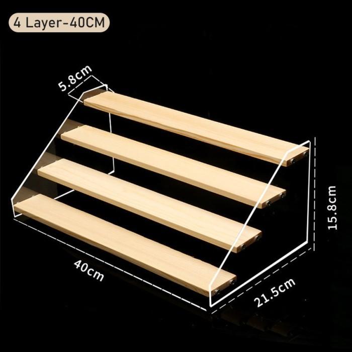 Jual Stand Display Rack Action Figure Diecast Rak Susun Akrilik Kayu ...