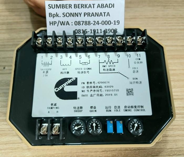 Jual CUMMINS 4296674 SPEED CONTROLLER - GENUINE - Jakarta Pusat - SBA Abadi | Tokopedia
