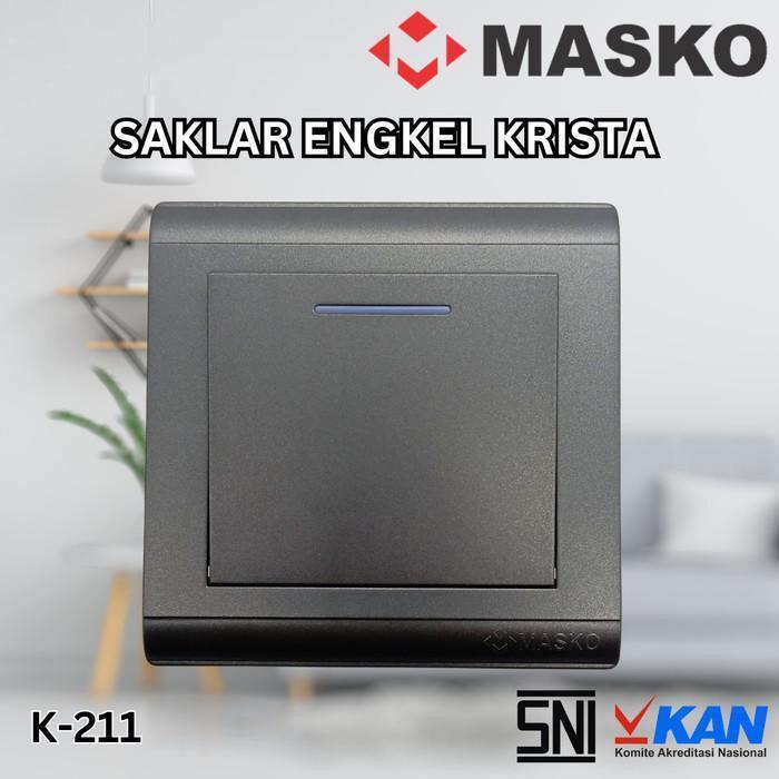 Jual MASKO IB SAKLAR ENGKEL KRISTA HITAM SNI K-211 BLACK STYLE TUNGGAL ...