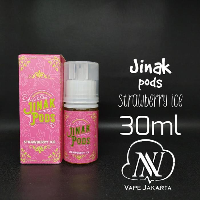 Jual Jinak Pods Strawberry Ice Salt Nic 30ml 25mg by Koko Sarang x ...
