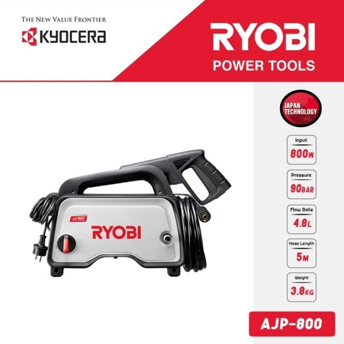 Jual Mesin Steam Cuci Mobil AJP-800 Kyocera Ryobi Motor Jet Cleaner ...