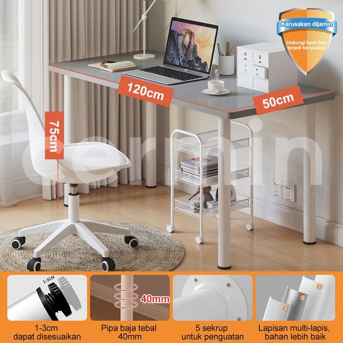 Jual CH Meja Belajar Kayu Meja Kantor Besi Meja Kerja Minimalis Meja ...