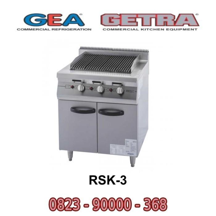 Jual KOMPOR GAS OPEN BURNER GETRA RSK-3 GAS LAVA ROCK + CABINET GRIDDLE ...