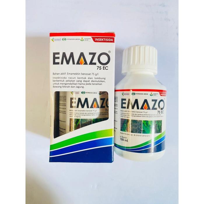 Jual insektisida pengendali ulat EMAZO 75EC isi 100ml dari PETROSODA ...