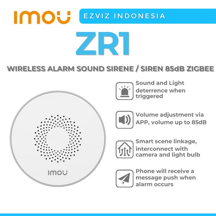 Jual IMOU ZR1 WIRELESS ALARM SOUND SIRENE / SIREN 85DB ZIGBEE RESMI - Jakarta Utara ...
