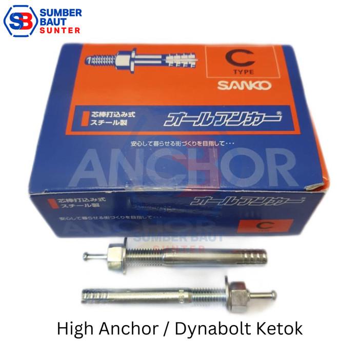 Jual M10x70 High Anchor / Dynabolt / Angkur Ketok Merk Sanko Galvanis - Jakarta Utara - Sumber ...