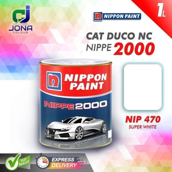Jual Cat Duco Nippon Paint Nippe 2000 - 470 Super White - 1 L - Kota ...