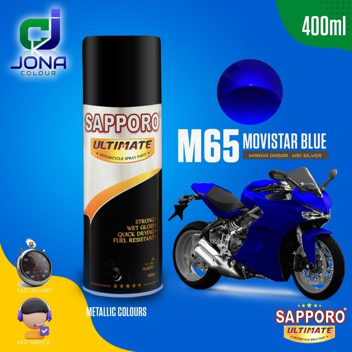 Jual SAPPORO ULTIMATE Metallic Colour Cat Semprot M65 - Movistar Blue ...