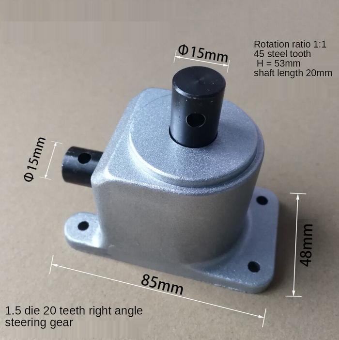 Jual Right-angle reversing gearbox, small steering gear, 90 degree ...