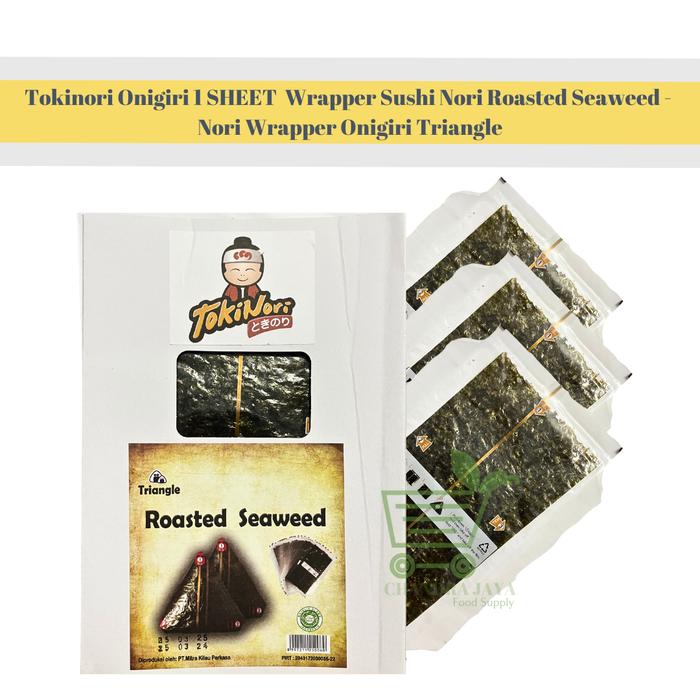 Jual Tokinori Onigiri 1 SHEET Wrapper Sushi Nori Roasted Seaweed - Nori ...