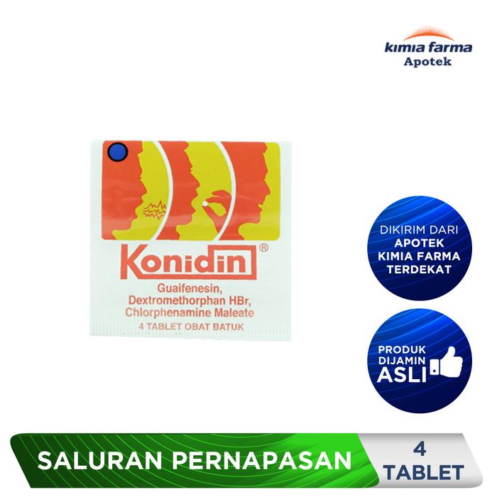 Jual KONIDIN STRIP 4 TABLET / OBAT BATUK FLU / KIMIA FARMA - Jakarta ...