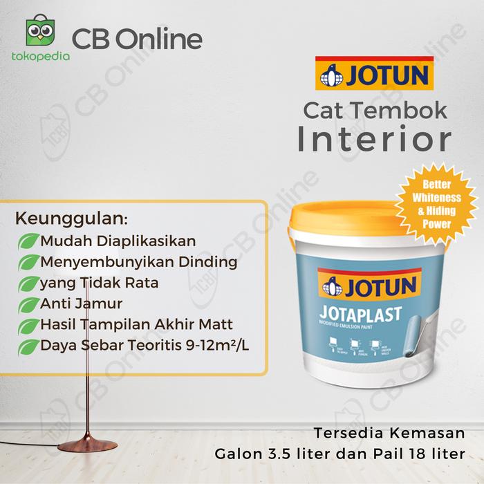 Jual CAT TEMBOK JOTUN - JASMINE WHITE 0512 - EASY WIPE, GALON - Jakarta ...