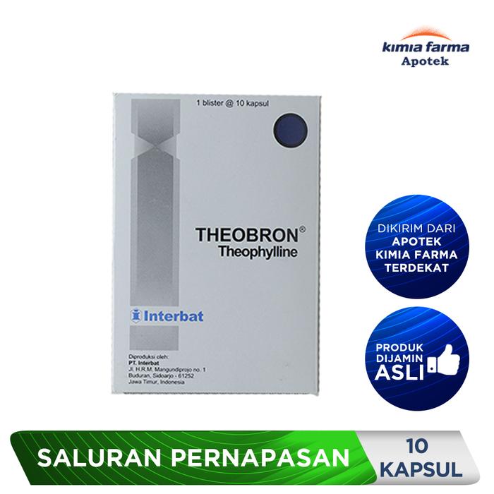 Jual THEOBRON 130 MG BLISTER 10 KAPSUL / OBAT SESAK NAPAS / KIMIA FARMA ...