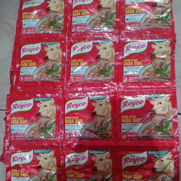 Jual Royco Masako kaldu penyedap ayam sapi 8gr 8,5gr isi 12 per 1 ...