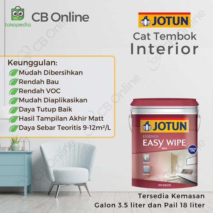 Jual CAT TEMBOK JOTUN - KNIGHT 3009 - EASY WIPE, PAIL - Jakarta Selatan ...