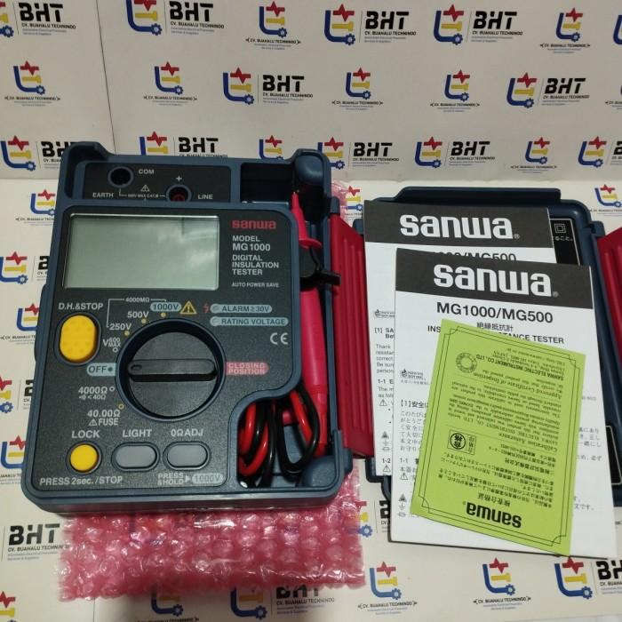 Jual SANWA MG1000 DIGITAL INSULATION TESTER MEGGER 1kV MG-1000 Best ...