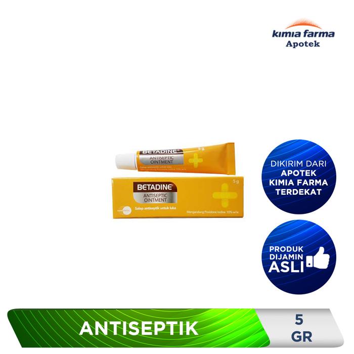Jual BETADINE OINTMENT 5 GR / SALEP ANTISEPTIK / KIMIA FARMA - Jakarta ...