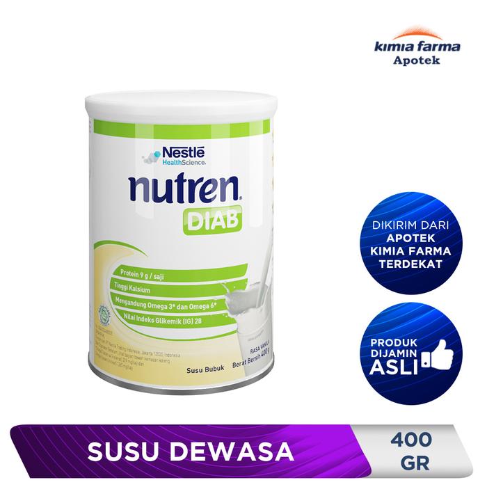 Jual NESTLE NUTREN DIAB VANILLA 400 GR / SUSU DEWASA / KIMIA FARMA ...