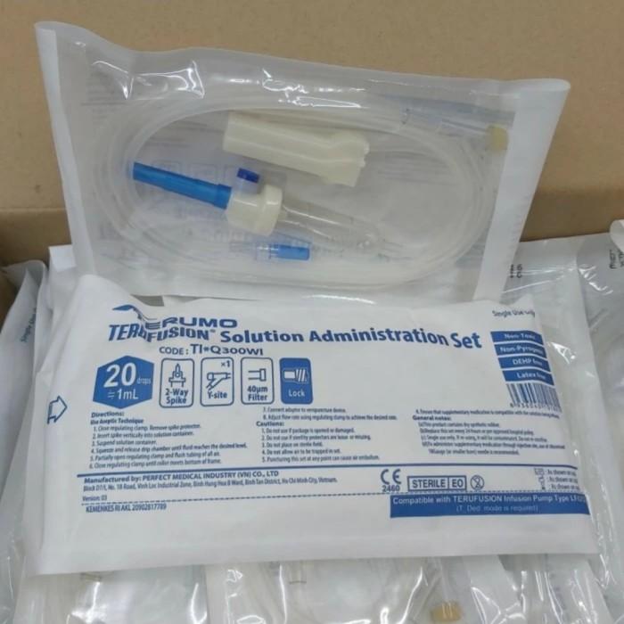 Jual infuset terumo dewasa infusion set TIQ 300WI /selang infus terumo ...