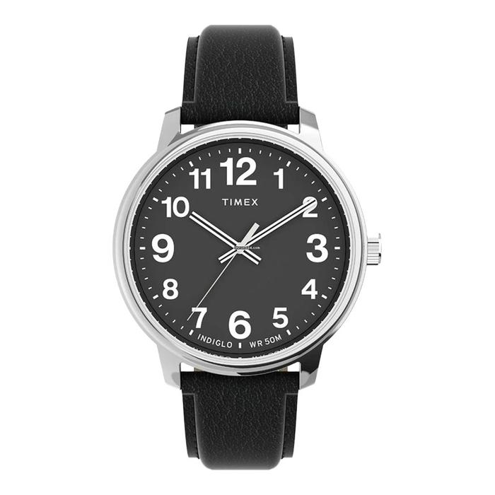 Promo Jam Tangan Pria Timex Easy Reader TW2V21400 Indiglo Black Dial ...