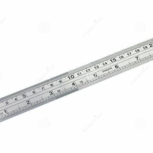 Jual PENGGARIS BESI 30 CM TEBAL JIDAR MISTAR RULER 30 SENTI BAJA STAINLESS - Jakarta Barat ...