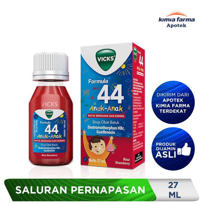 Jual VICKS FORMULA 44 ANAK SIRUP 27 ML / OBAT BATUK TIDAK BERDAHAK ...