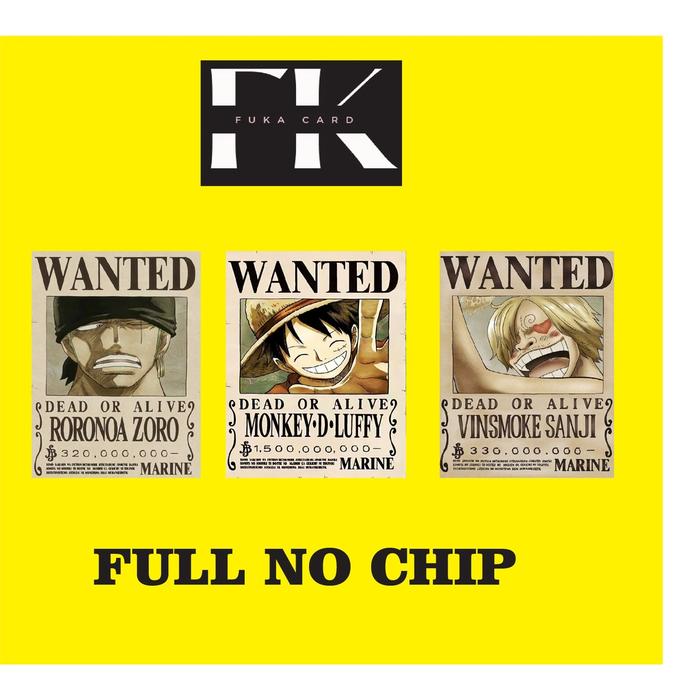 Jual one piece bounty card zoro luffy gear 5 sanji shanks skincard skin ...
