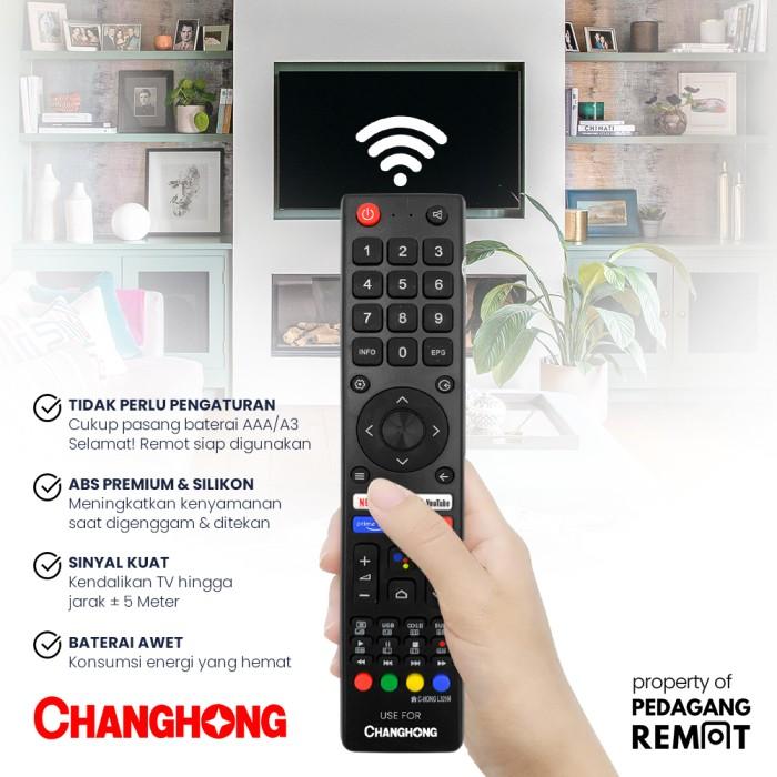 Jual Remote TV Changhong LCD LED Android Smart TV L32G7N L40G7N L43G7N ...