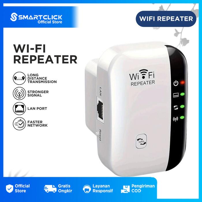 Promo Wi Fi Repeater Wireless Extender Range LAN Port Penguat Signal ...