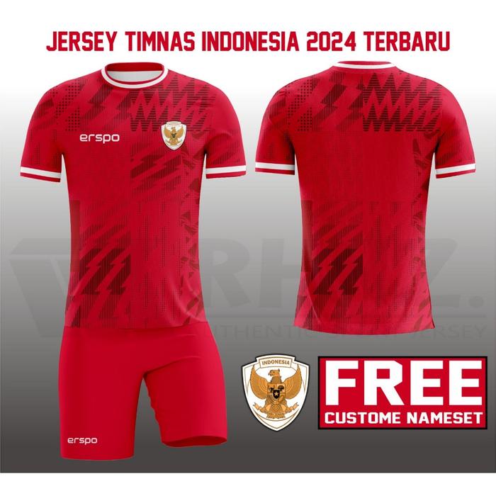 Jual Jersey Timnas Indonesia 2024 Erspo Terbaru/Kaos Bola Timnas ...