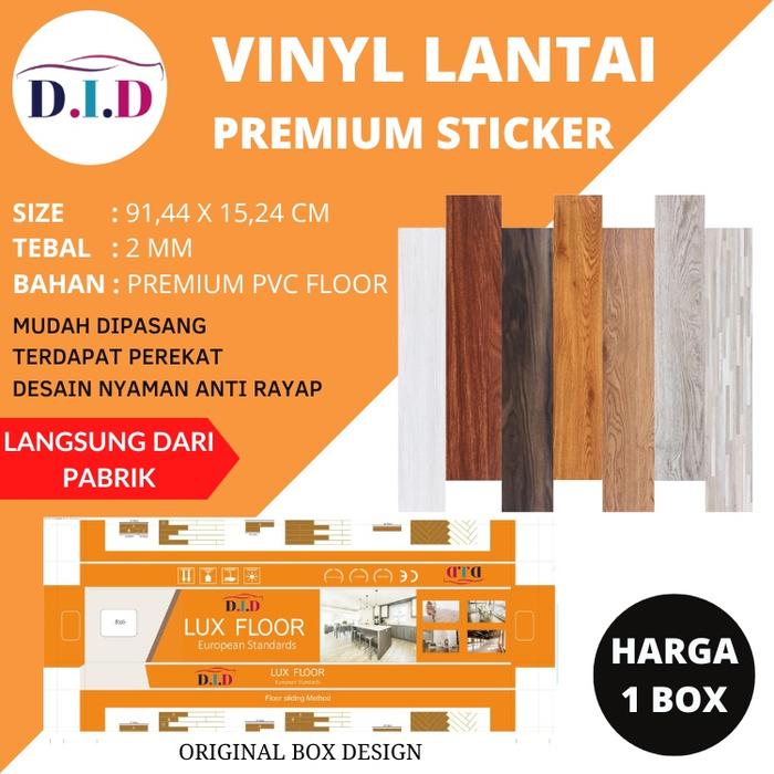 Jual (1 Dus) Lantai Vinyl Stiker Vinil Lantai Motif Kayu Vynil Lantai ...