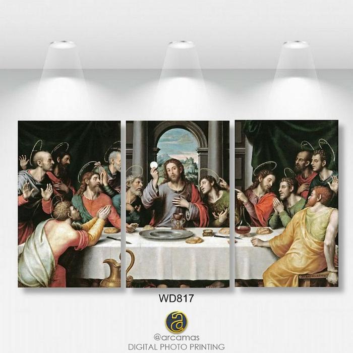 Jual Hiasan Dinding Rohani Kristen Katolik Poster MALAM Bingkai PICTBOX ...