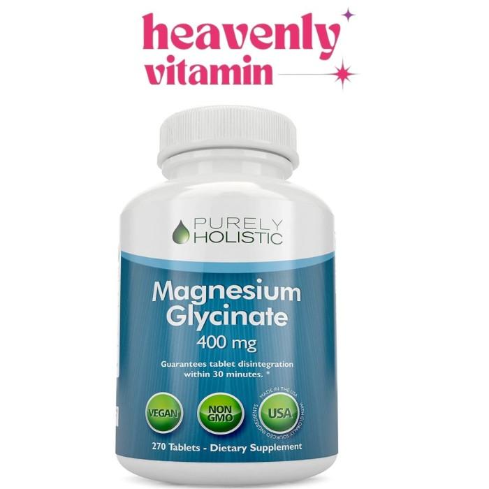 Jual Purely Holistic Magnesium Glycinate 400 mg, 270 Tablets - ORI USA ...