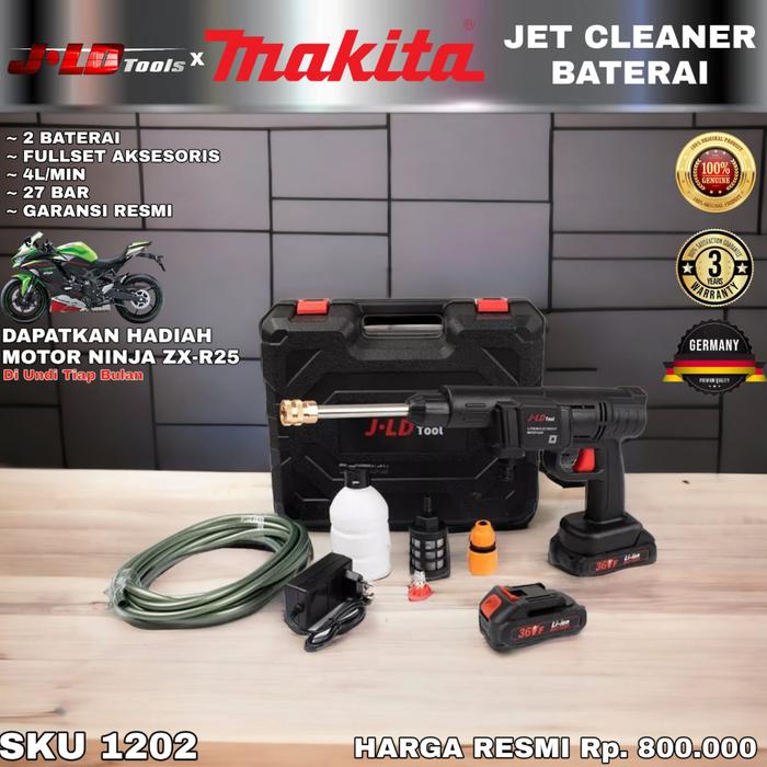 Jual Mesin Cuci Motor Jet Cleaner MAKITA 36V 1Baterai Fullset BY JLD ...
