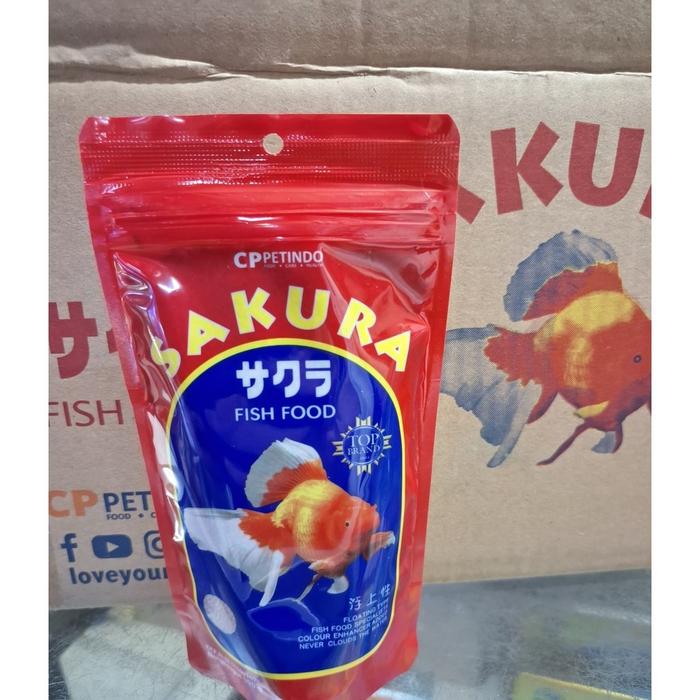 Jual Sakura Fish Food Floating 100gr 1mm Pakan Ikan Koi Koki Guppy ...