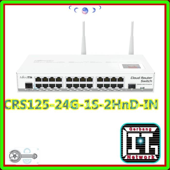 Jual Mikrotik CRS125-24G-1S-2HnD-IN , Cloud Router 24 Port + Wireless AP - Jakarta Pusat ...
