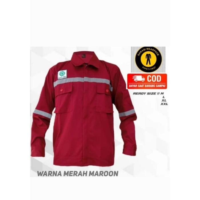 Jual Wearpack Safety Atasan /Dongker polos/Kemeja Safety/Baju Kerja ...