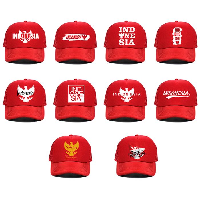 Jual Topi Trucker Dewasa Topi Agustusan Independence Day 17 Agustus ...