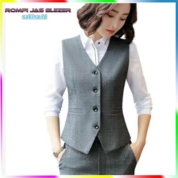 Jual Rompi Jas Blazer Formal Wanita Remaja Dewasa Size Jumbo Premium ...