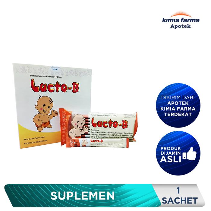 Jual LACTO B SACHET 1 GR / PROBIOTIK / KIMIA FARMA - Jakarta Pusat ...