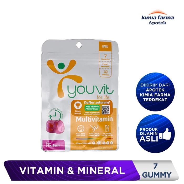 Jual YOUVIT MULTIVITAMIN C, D, E DEWASA 7 GUMMIES / MULTIVITAMIN - Jakarta Pusat - Kimia Farma ...