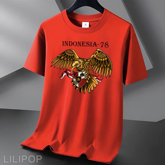 Jual Kaos pria / wanita Garuda Hut 79 Indonesia Dirgahayu 17 agustus pancasila size M L XL baju ...