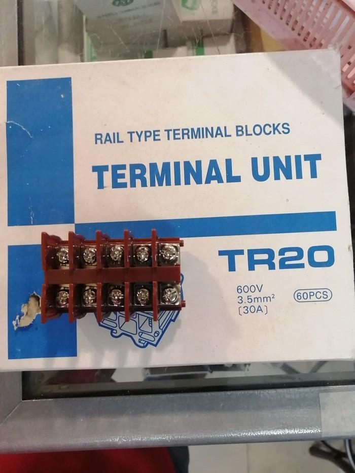 Jual TERMINAL BLOCK TR 20 DIN RAIL/ TR 20 MODEL KASUGA/T BLOK TR 20 ...
